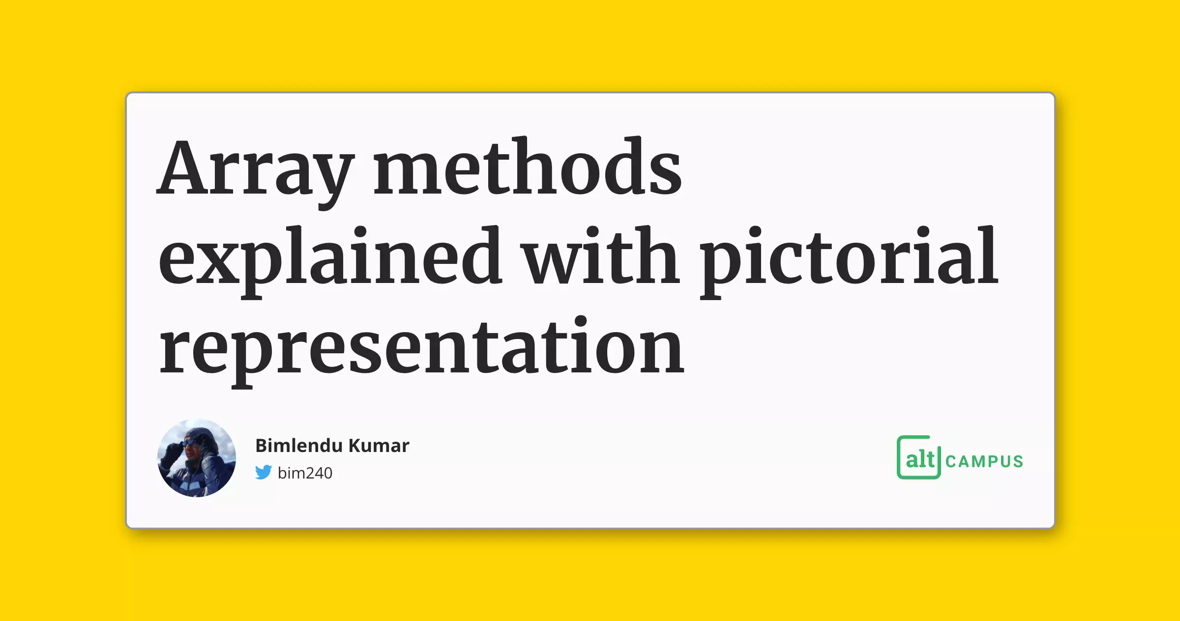 What Is An Array Explain The Representation Of An Array